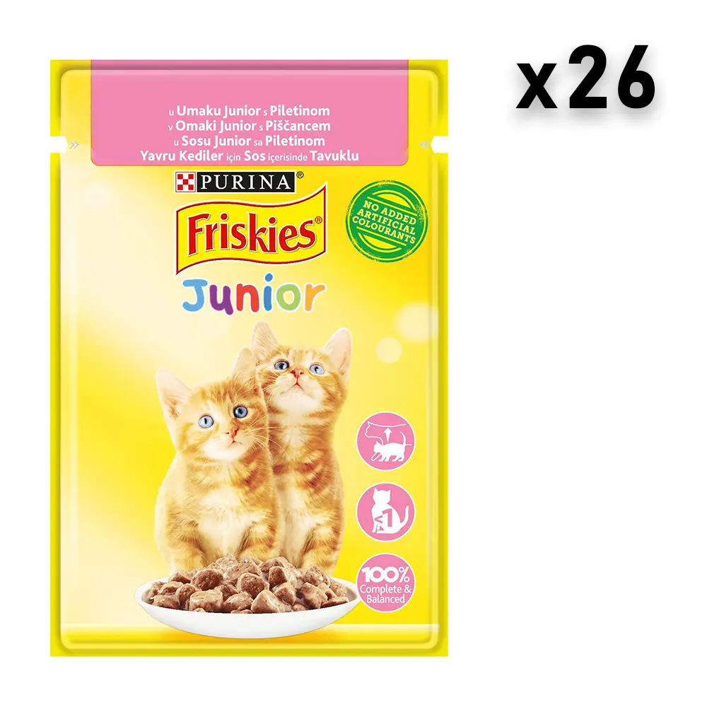 Friskies Junior Sos za mačke, Piletina, 26x85g