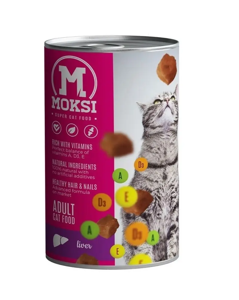 MOKSI Konzerva za mačke Jetra 415g