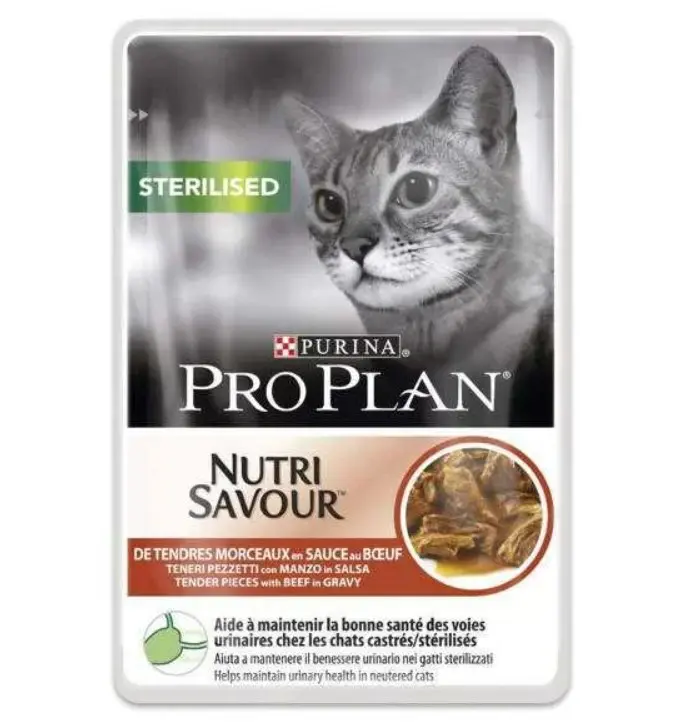PURINA Pro Plan Vlažna hrana za sterilisane mačke Govedina 85g