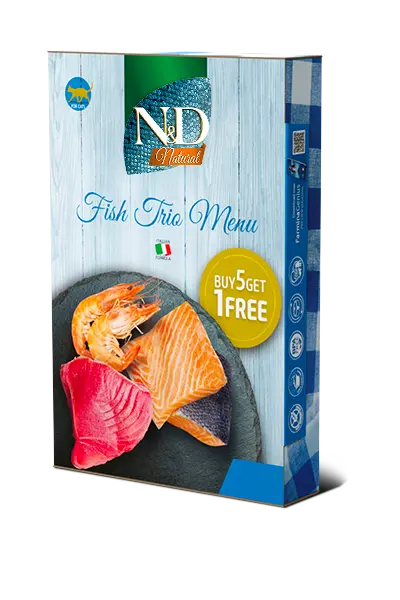 N&D Hrana za mačke Natural Fish Trio Menu, 6x70g