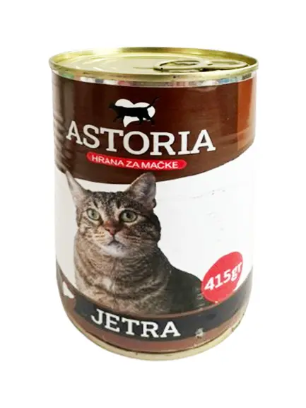Astoria Vlažna hrana za mačke sa jetrom, 415g