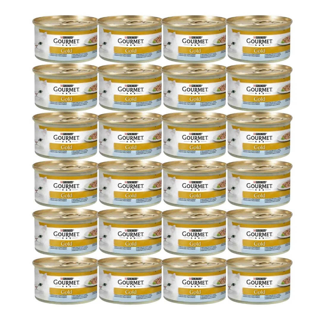 PURINA Gourmet Gold Vlažna hrana za mačke Cake Jagnjetina i Boranija, 85g, 24 komada