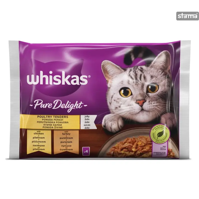 WHISKAS vrećice sa ukusom piletine i ćuretine za mačiće