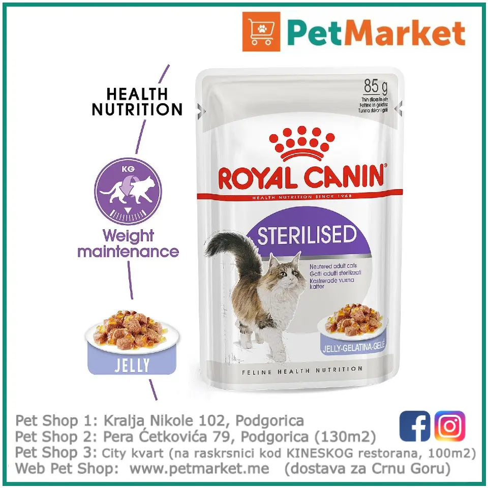 Roial Canin sterilizovana u prelivu za hranu za mačke Ielli 85 gr