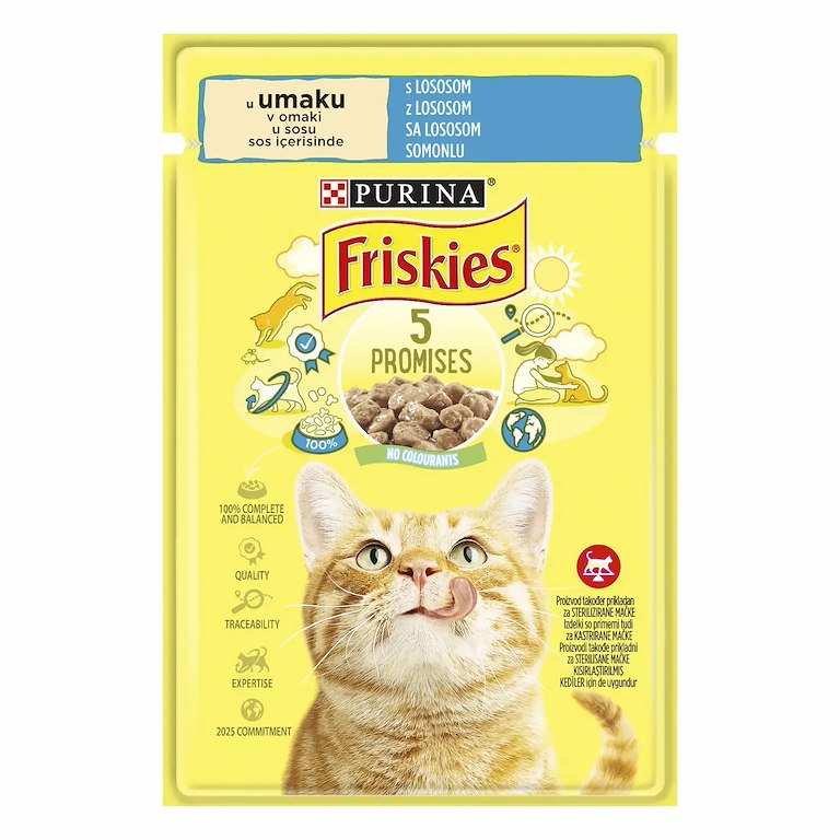 FRISKIES Sos za odrasle mačke sa ukusom ribe, 90g