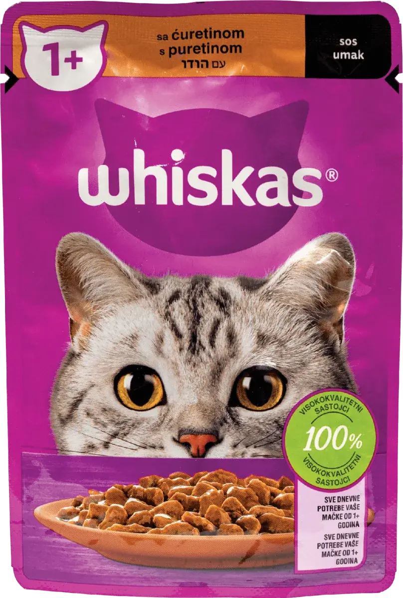 WHISKAS Kesica za mačiće sa ukusom ćuretine 85g