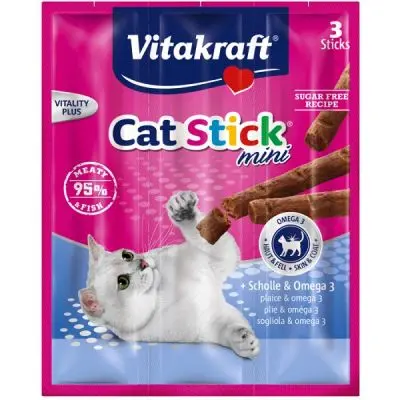 VITAKRAFT Poslastica za mačke Mini List i Omega3 18g