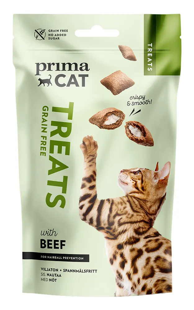 PRIMA CAT Poslastica za mačke 40g CRUNCHY ANTI-HAIRBALL