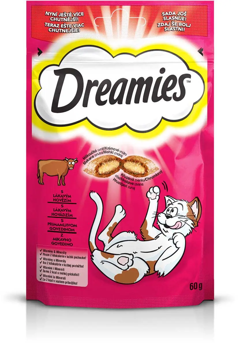 DREAMIES Poslastica za mačke pockets Govedina 60g