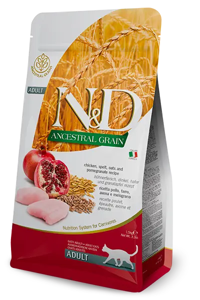 N&D Suva hrana za mačke sa ukusom piletine i nara AG 5kg