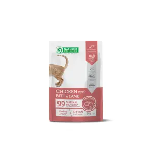 NATURE'S PROTECTION Hrana za mačke Chicken, Beef&Lamb, 100g
