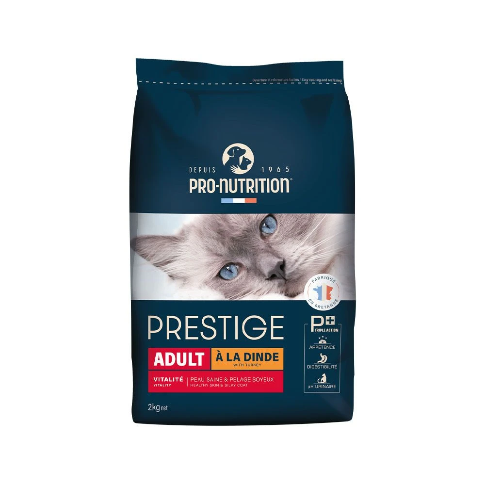 PRO-NUTRITION Suva hrana za mačke Prestige Adult, Ćuretina, 2kg