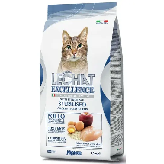 Lechat Excellence Hrana za sterilisane mačke od piletine, 400g