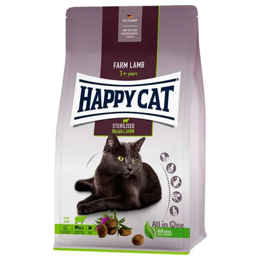 HAPPY CAT Suva hrana za sterilisane mačke, Jagnjetina, 10 kg