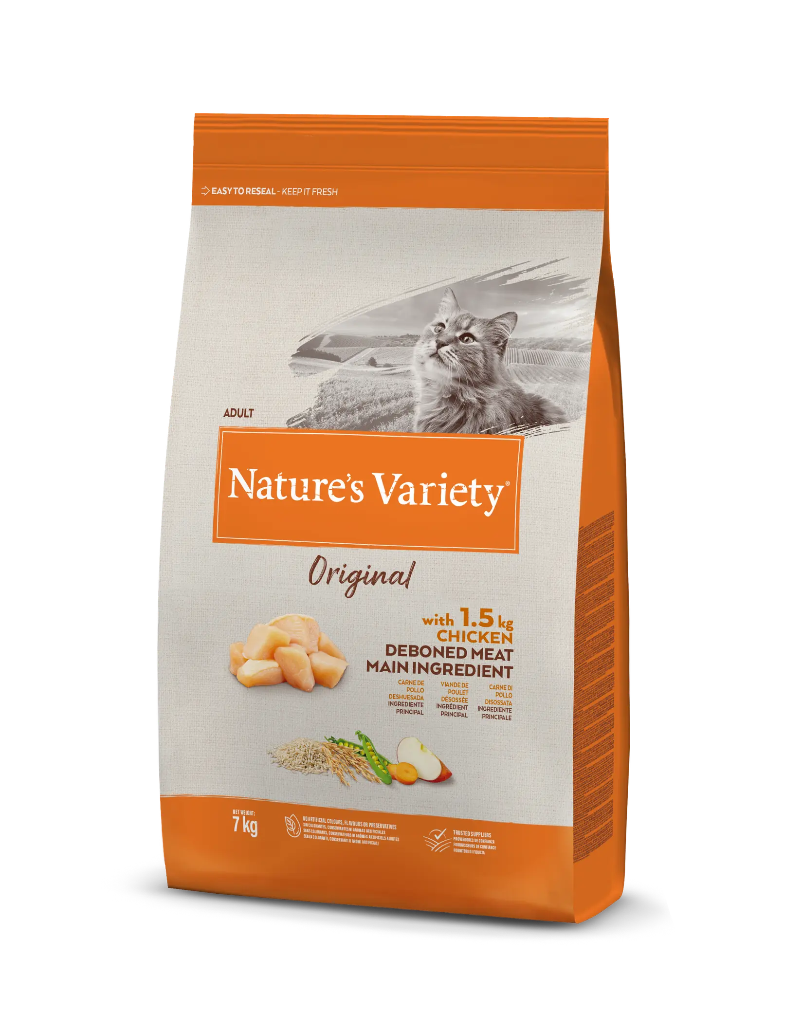 NATURE'S VARIETY Suva hrana sa ukusom piletine za odrasle mačke Original 7kg