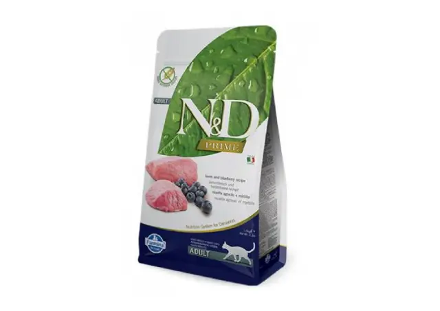 N&D Suva hrana za mačke Prime Cat Lamb&Blueberry, 5kg