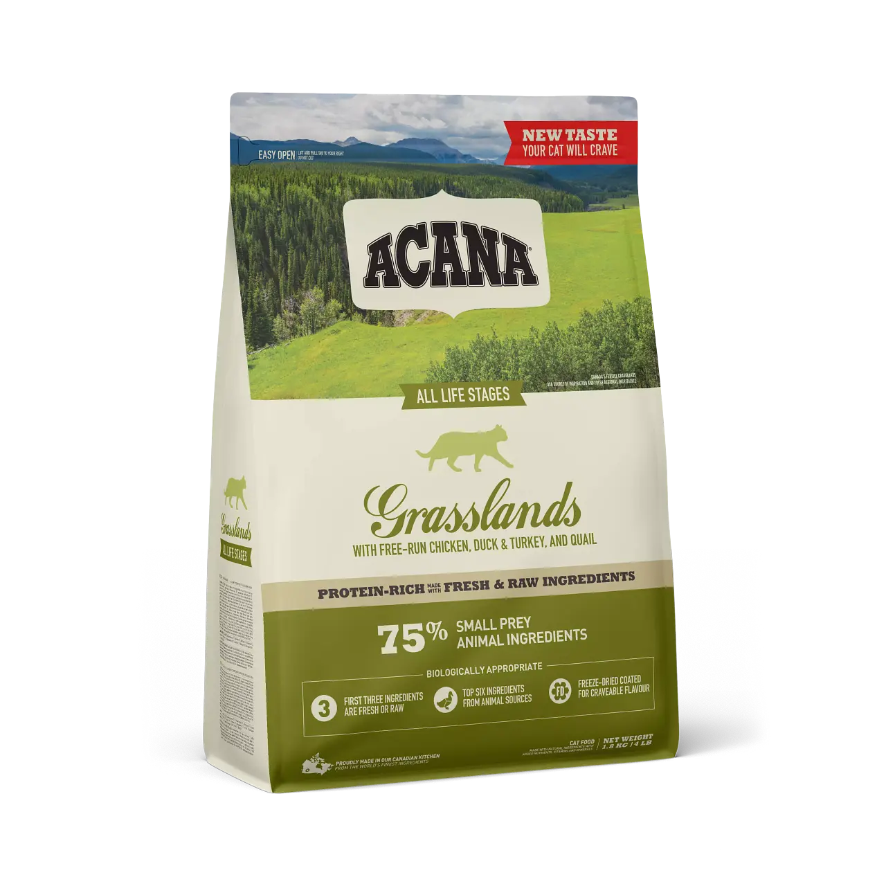 Acana Suva hrana za odrasle mačke Grasslands, 1.8kg