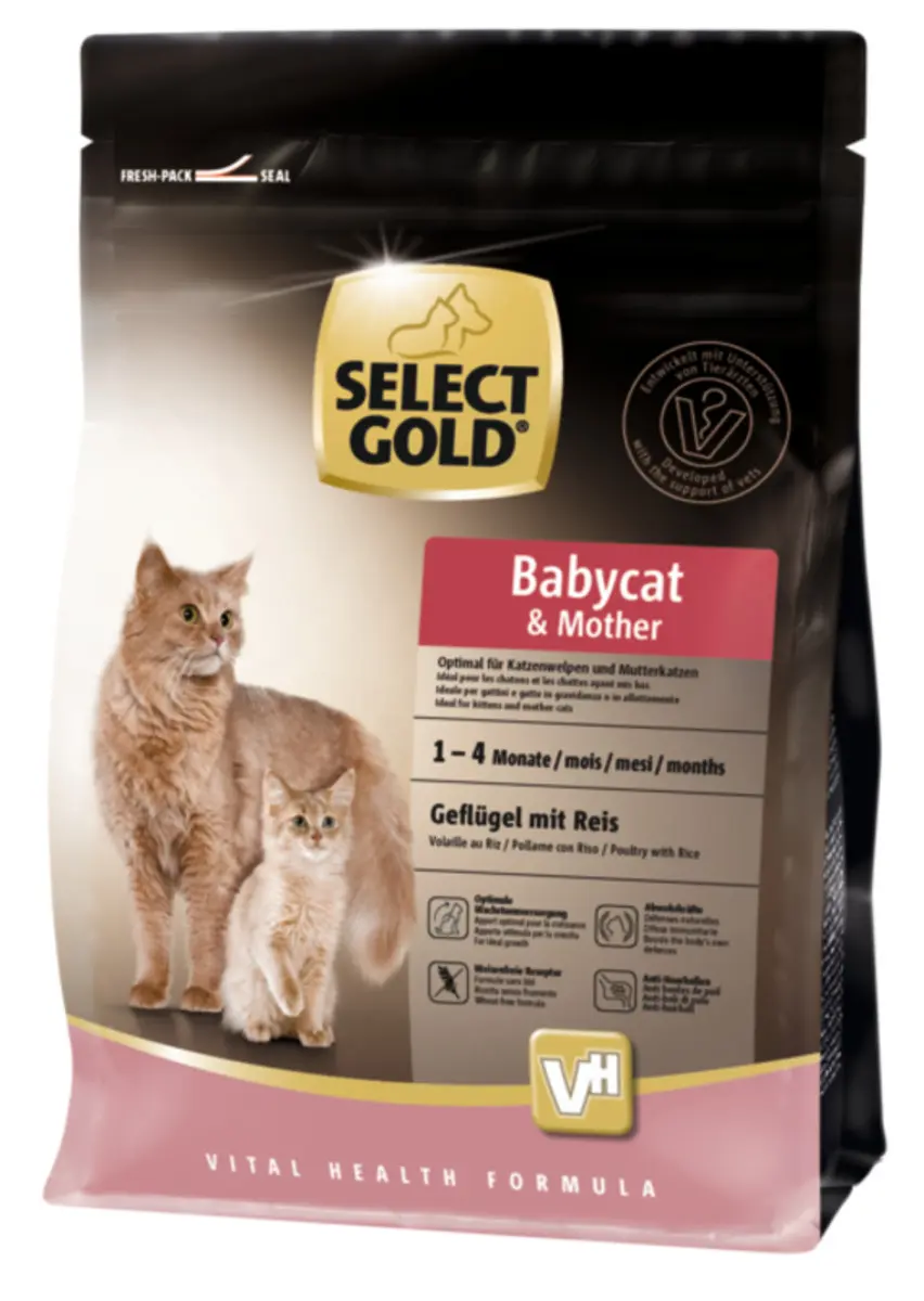 SELECT GOLD Suva hrana za mačke Cat Kitten&Mother Poultry 400g