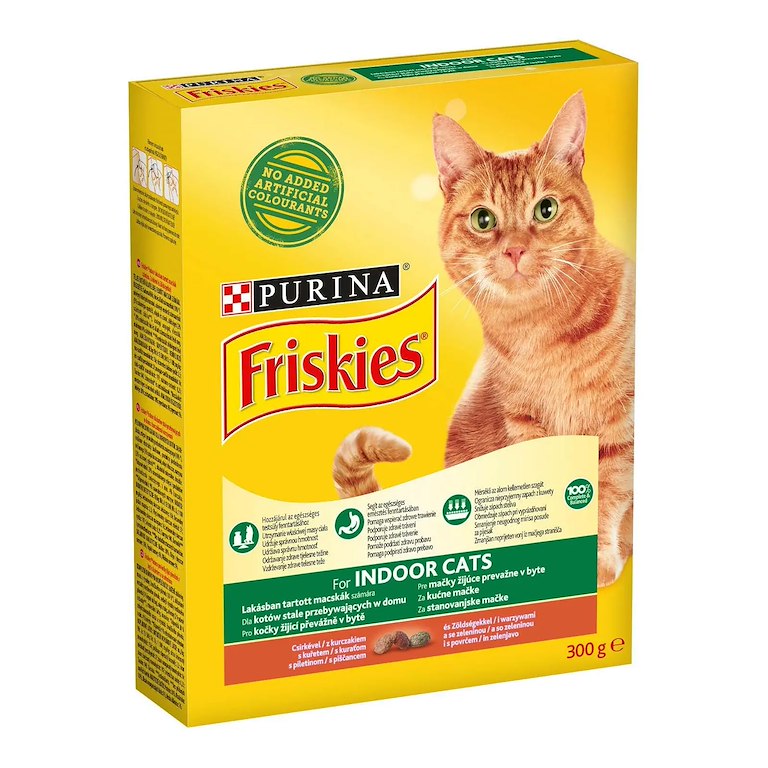 FRISKIES PURINA Suva hrana za mačke, Cat Kitten, Piletina i povrće, 0.3 kg