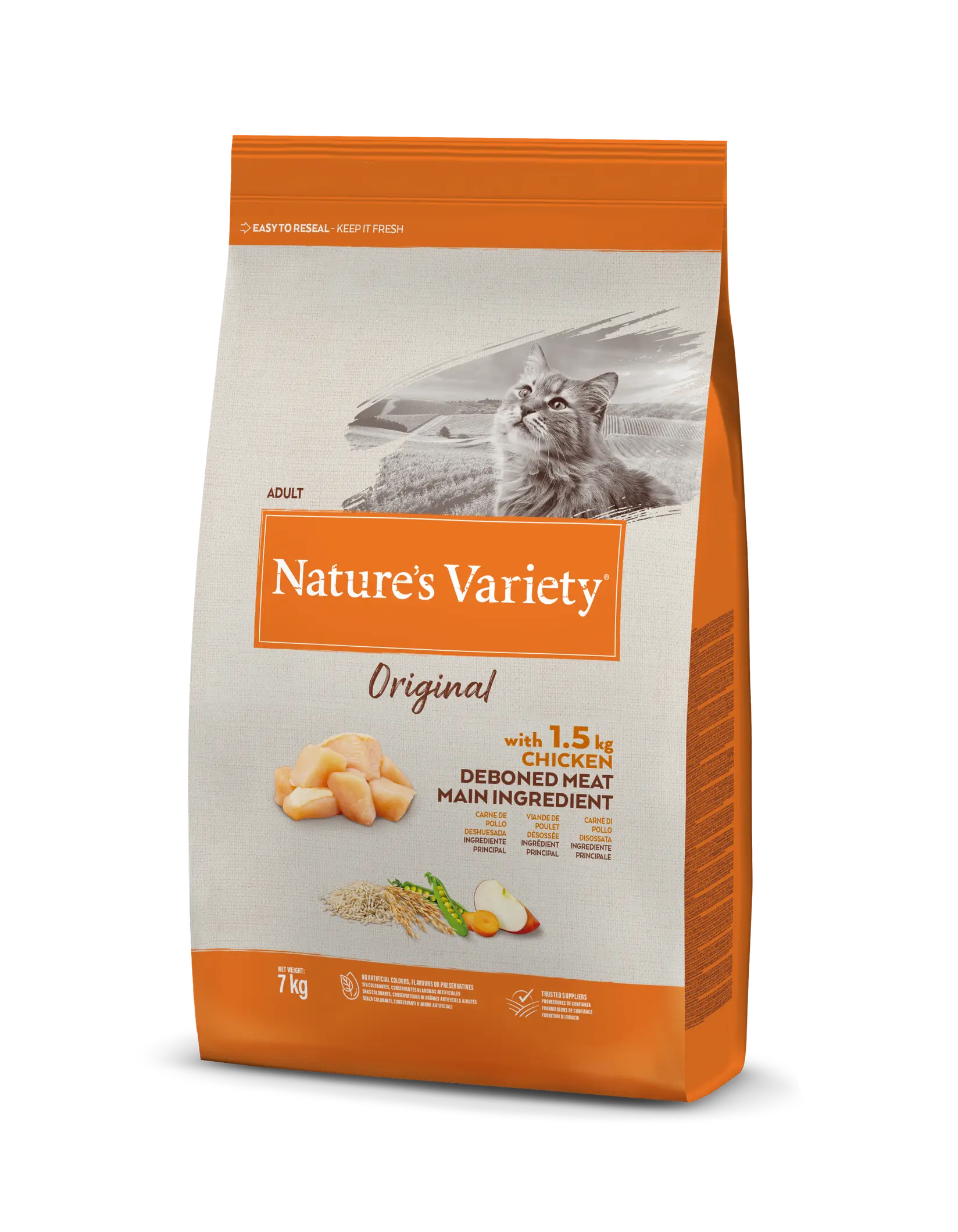 NATURE'S VARIETY Suva hrana sa ukusom piletine za odrasle mačke Original 7kg