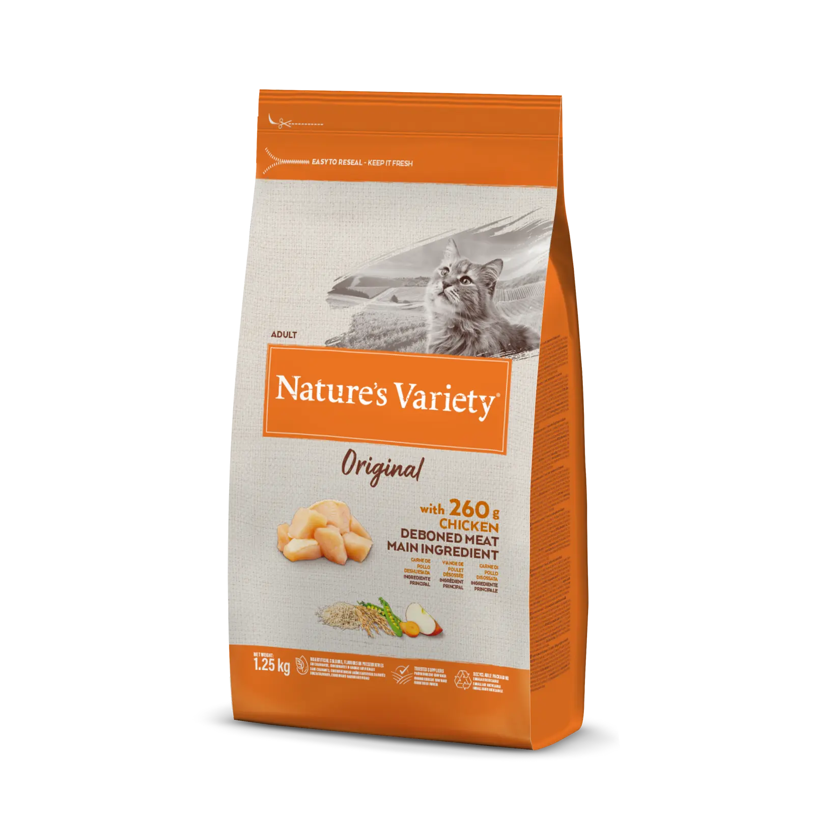 NATURE'S VARIETY Suva hrana sa ukusom piletine za odrasle mačke Original 1.25kg