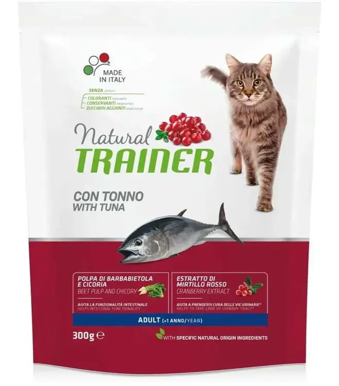 Natural Trainer Suva hrana za odrasle mačke, Tuna, 0.3kg