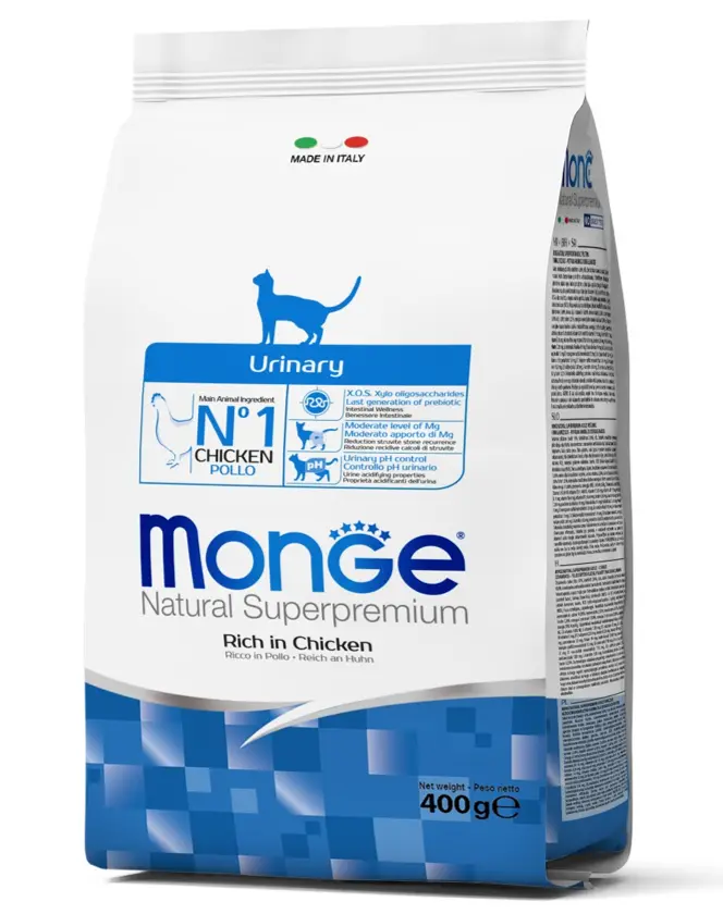 Monge Suva hrana Natural Superpremium Urinary, Piletina, 0.4kg