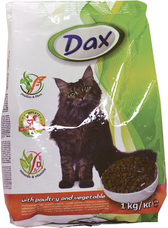 DAX Suva hrana za mačke, Granule, 1kg