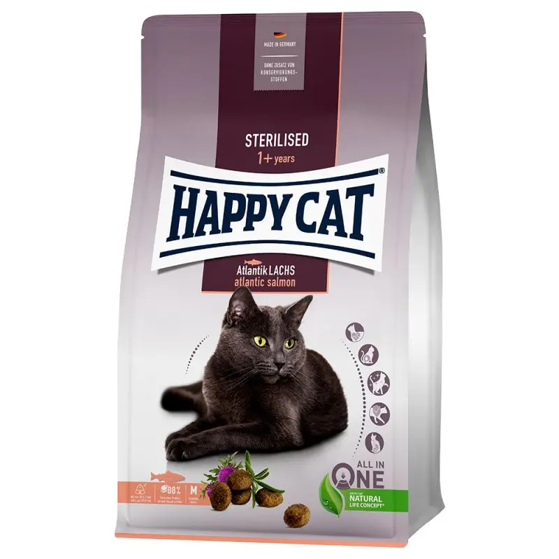 HAPPY CAT Hrana za sterilisane mačke Atlantic Salmon, 10kg