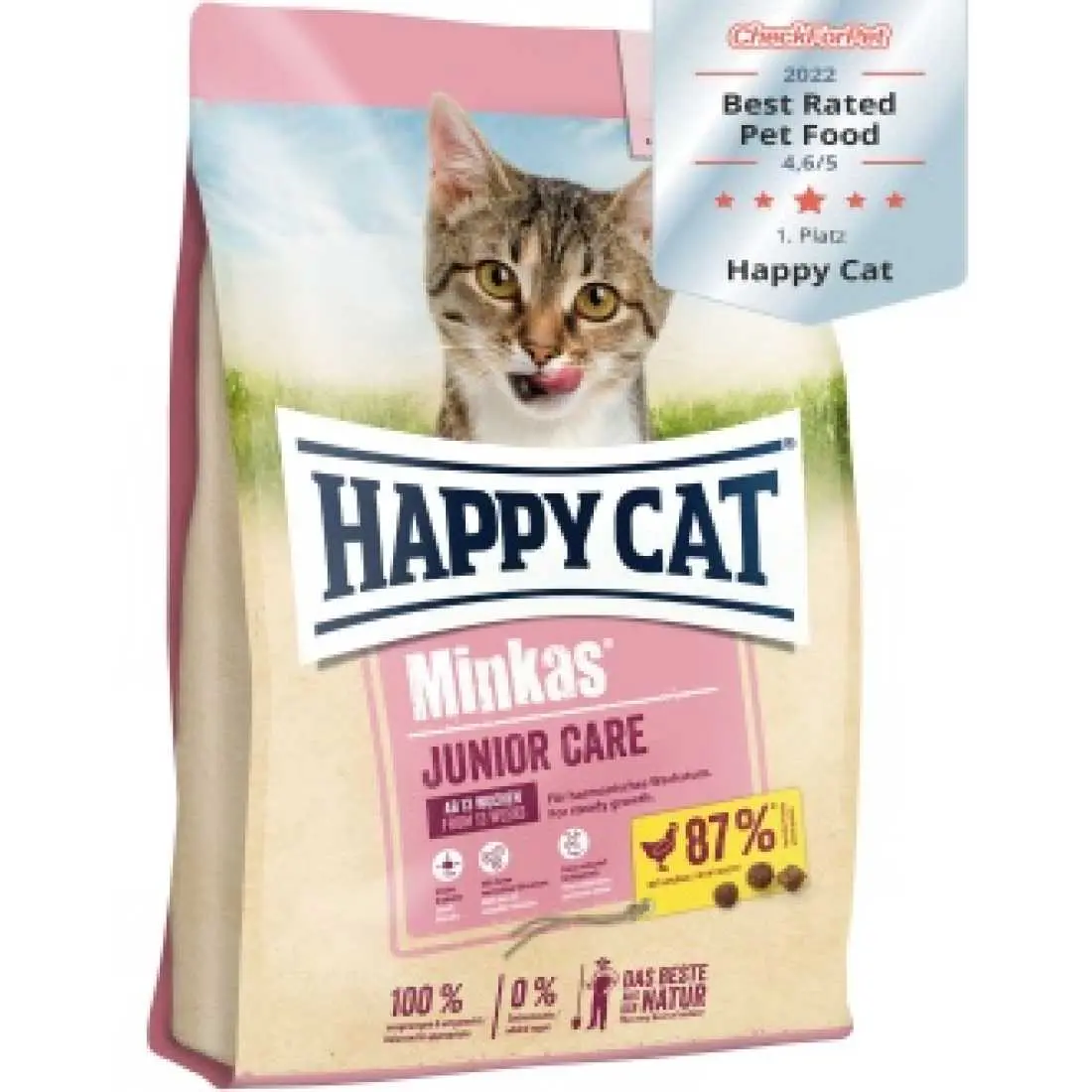 HAPPY CAT Minkas Junior Care Poultry Hrana za mlade mačke, 10kg