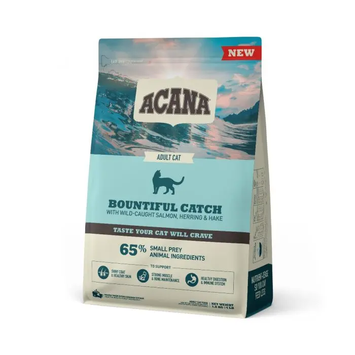 ACANA Suva hrana za mačke Cat Bountiful Catch divlji losos, som i haringa 1.8kg