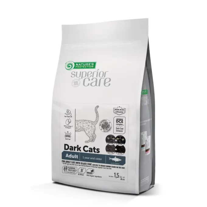 NATURE'S PROTECTION Hrana za mačke Dark Cat, 1.5kg