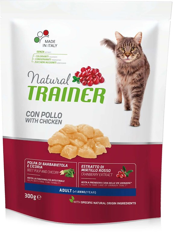 TRAINER Hrana za mačke Adult Cat With Fresh Chicken, 300g