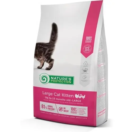 NATURE'S PROTECTION Hrana za mačke Large Cat Kitten, 2kg