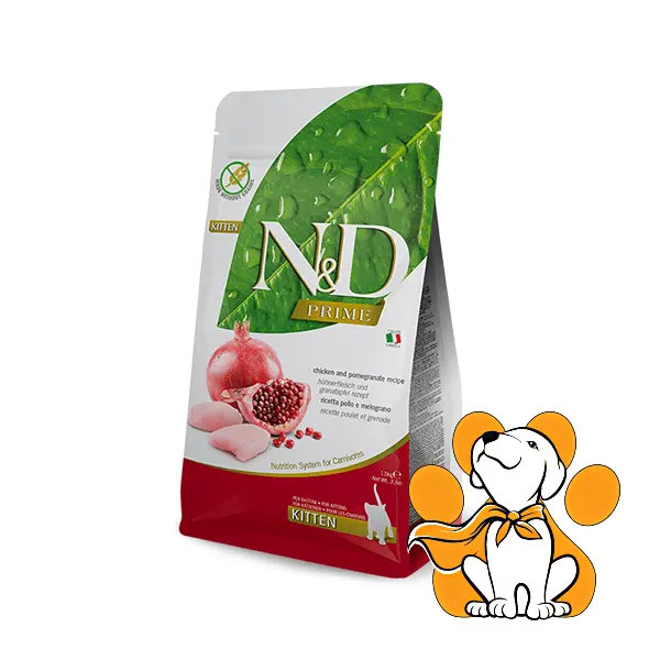 N&D Prime Cat Kitten 1.5kg Chicken & Pomegranate 1.5kg