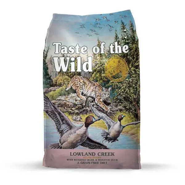 TASTE OF THE WILD Suva hrana za mačke Lowland Creek prepelica i divlja patka 2kg
