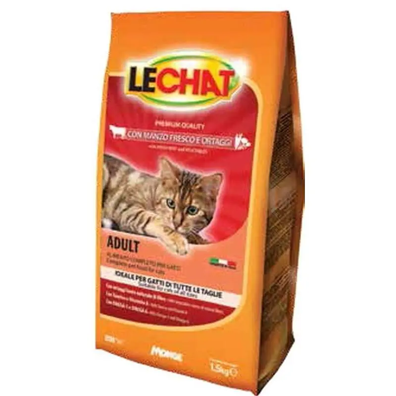 LeChat Hrana za mačke sa govedinom i povrćem, 1.5kg