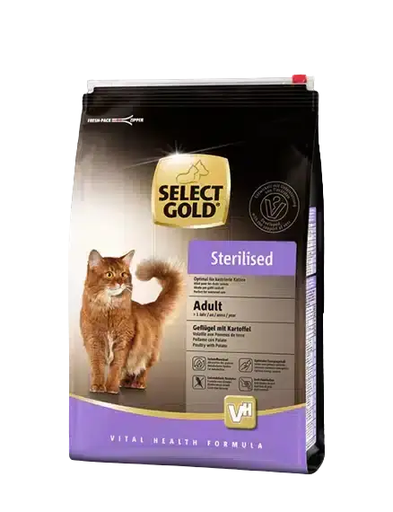 Select Gold Cat Adult Sterilised Hrana za odrasle sterilisane mačke, Živina i krompir, 400g