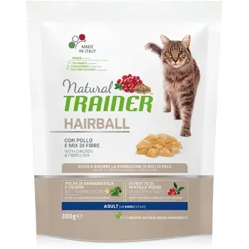 Trainer Natural Hairball Hrana za odrasle mačke, Piletina, 300g