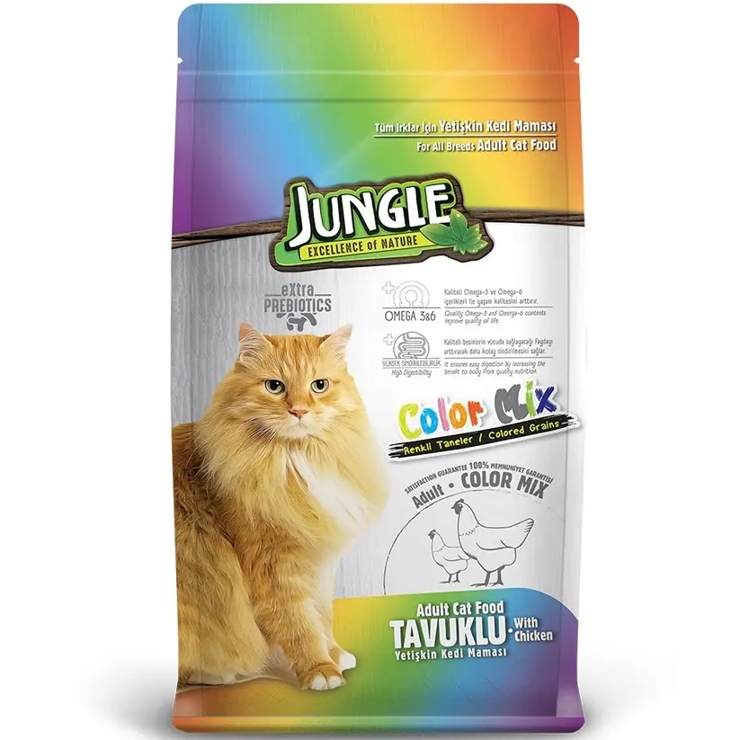 Jungle Colour Mix Hrana za mačke starije od 1 godine, Piletina, 15 kg
