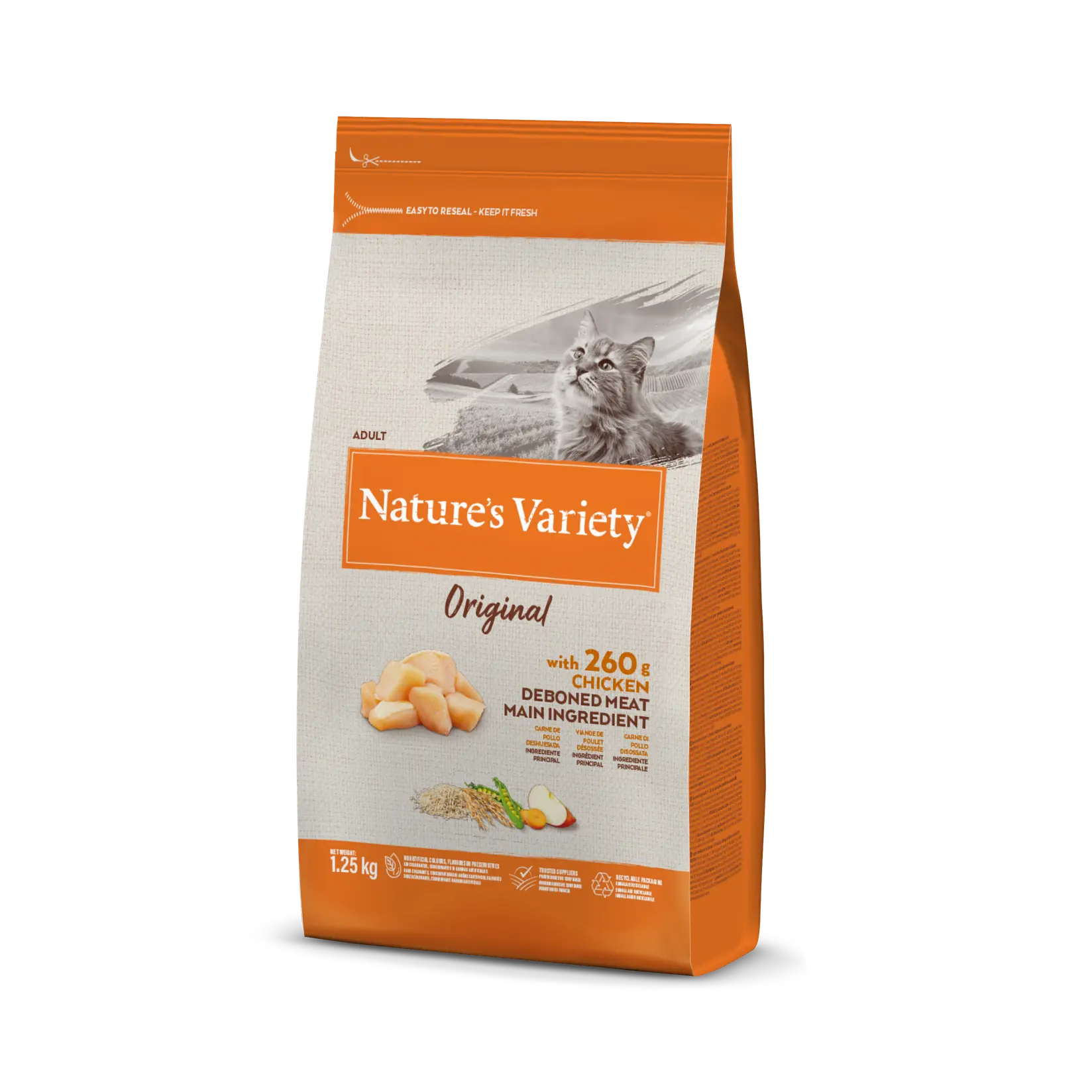 NATURE'S VARIETY Suva hrana sa ukusom piletine za odrasle mačke Original 1.25kg