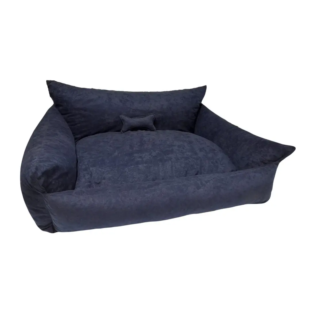 SPOTT PET Fotelja za kućne ljubimce, 90/65 XL, Mikrofiber štof i memori pena, Teget