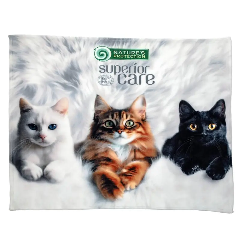 NATURE'S PROTECTION Ćebe za mačke Soft Blanket White Kittens, 127x152cm