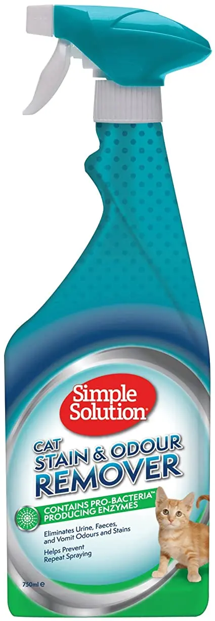 SIMPLESOLUTION Sprej za mačke za odstranjivanje mirisa i fleka 500ml