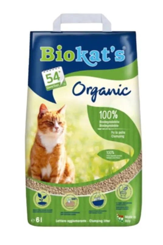 BIOKAT'S Posip za mačke Organic, 6l