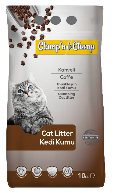 Clump 'n Clump Posip za mačke, Kafa, 10 l