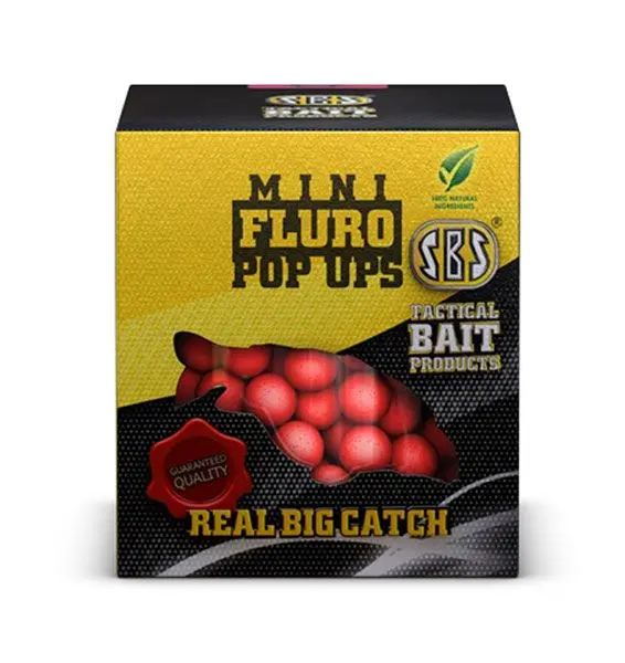SBS baits Mini fluro, Pop ups, 8 mm, Jagoda, 20 g