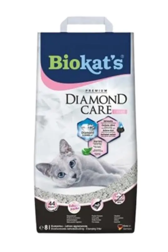 BIOKAT'S Posip za mačke Diamond Care Fresh, Grudvajući, 8l