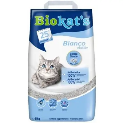 BIOKATS Posip za mačke Bianco Classic 5 kg