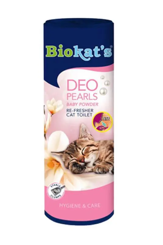 BIOKAT'S Dodatak u prahu za pesak za mačke Deo Pearls Baby Powder, 700g